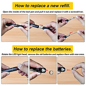 DECMIOX Gifts for Men Him Dad, Stocking Stuffers Gifts for Men 14 in 1 Multitool Pen, Christmas Gifts for Men, Cool Gadgets for Men, Multitool tool Birthday Gifts for Dad, Boy Friend, Husband, Grandpa