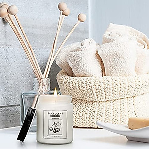 Candles | Candles for Home Scented | 2 Pack 7.1oz Natural Soy Wax Aromatherapy Candles | Over 120 Hours of Burn Time | Christmas Scented Candles Gifts Sets for Women | Apple Cinnamon Candles