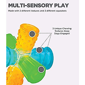 Outward Hound Triple Jack Interactive Multi-Squeak Dog Toy