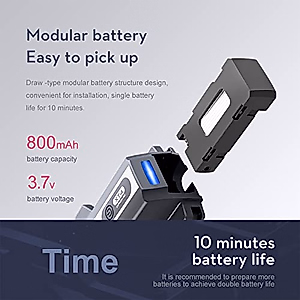 Hedgx Mini WiFi FPV Drone With 4K HD Dual Camera Altitude Hold Mode Foldable RC Drone Quadcopter Circle Fly, Route Fly, Altitude Hold, Headless Mode, Gift for Family