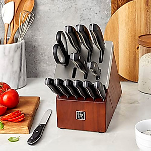 HENCKELS Definition Self-Sharpening Knife Block Set, 14-pc, Black/Stainless Steel