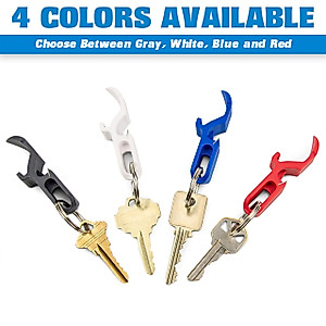 GoPong Ultimate Beer Shotgun Opener - Keychain Tool 10 Pack - Great for Party Favors, Tailgating and More - Choose Your Color