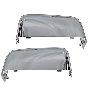 Trail Ridge TR00374 (2 Piece) Chrome Door Mirror Cap Set Compatible with 2001-2005 Ford Excursion 2004-2014 F-150 1999-2016 F-250 Super Duty F-350 Super Duty F-450 Super Duty 99-15 F-550 Super Duty