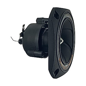 VOYZ 400 Watt 3.5” Piezo Super Horn Tweeters Aluminum Diaphragm 4-8 ohms - Black Housing with Capacitor 1 Pair (2pcs) (PET-1943)