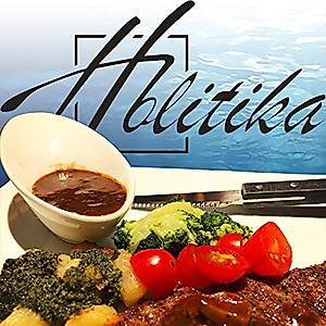 Holitika Sushi Soy Sauce Dish - Dipping Bowls Set, White Porcelain Dipping Sauce Bowls/Dishes for Soy Sauce, Ketchup, BBQ Sauce or Seasoning- 1 Oz,Set of 6,D2