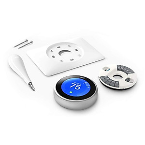 Google, T3008US, Nest Learning Thermostat, 3rd Gen, Smart Thermostat, Pro Version, Works With Alexa (Renewed)