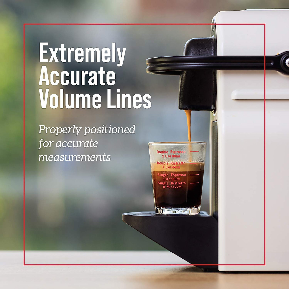 IMPRESA [2 Pack] Espresso Measuring Shot Glasses for Baristas or Home Use - Dishwasher Safe Espresso Shot Glasses 2oz