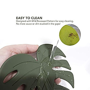 Silicone Trivets for Hot Dishes - Set of 2 Pieces Heat -Resistant Food Grade Silicone Mat, Kitchen Mat, Pot Holders for Kitchen, Kitchen Decor for Counter, Countertop