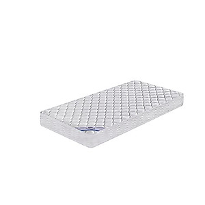 Home Life Basic 6 Inch Twin Mattress - Bonnell Spring - Comfort Foam Plush Quilted Top - Medium Firm - Rolled in a Box - by Oliver & Smith