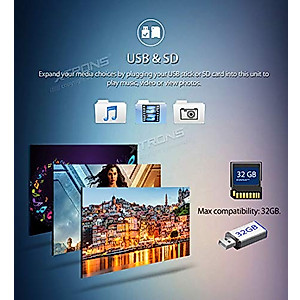 XTRONS® 15.6 Inch Ultra-Thin FHD Digital TFT Screen 1080P Video Car Overhead Player Roof Mounted Monitor HDMI Port (No DVD)