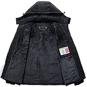 OTU Men's Waterproof Ski Jacket Snowboarding Windbreaker Warm Winter Hooded Mountain Snow Coat X-Large