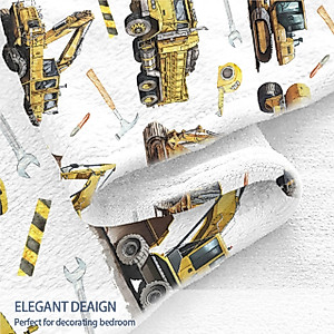 Acomfykets Truck Blanket Gift for Girls Boys, Throw Blanket Gift for Kids Super Cozy Lightweight Flannel Throws Blankets for Bed Sofa Couch 40x50Inch