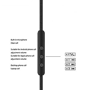 Esimen Microphone Audio Cable Compatible for Sony WH-1000xm5 WH-1000xm4 WH-1000xm3 WH-ch510 WH-ch710n WH-ch700n WH-1000xm WH-xb910n Wireless Headphones Aux Headphone Audio Cable Cord