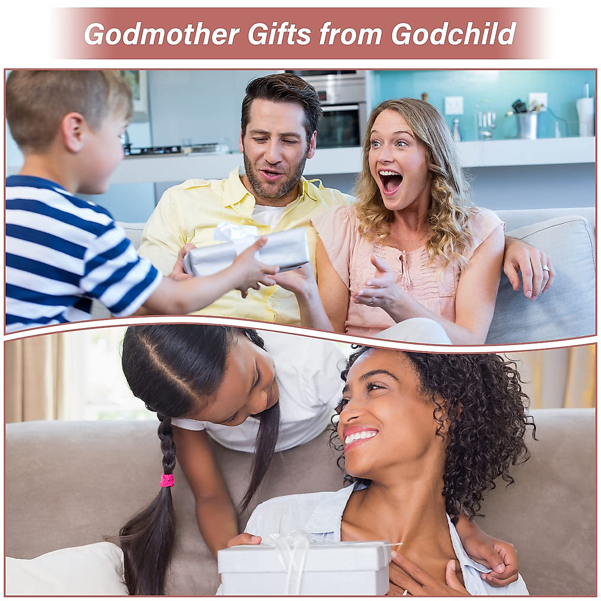 LiqCool Godmother Gift, Godmother Proposal Gift, Fairy Godmother 20 Oz Insulated Tumbler, Godmother Gifts from Godchild, God Mother Gifts for Women, Gifts for Godmother Birthday Christmas (Rose Gold)