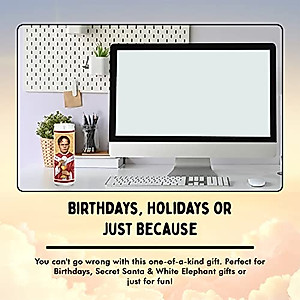 Rainn Wilson Celebrity Prayer Candle - Dwight Funny Saint Candle - 8 inch Glass Prayer Pop Culture Votive - 100% Handmade in USA - Funny Celeb Novelty Actor TV Show Movie Gift