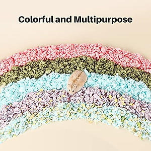 BUCATSTATE Hamster Paper Bedding, 2LBS/900g Dust-Free and Odor Control Paper Litter for Syrian Dwarf Hamsters Gerbils Mice Lemming Degus Reptile Birds (Pink)