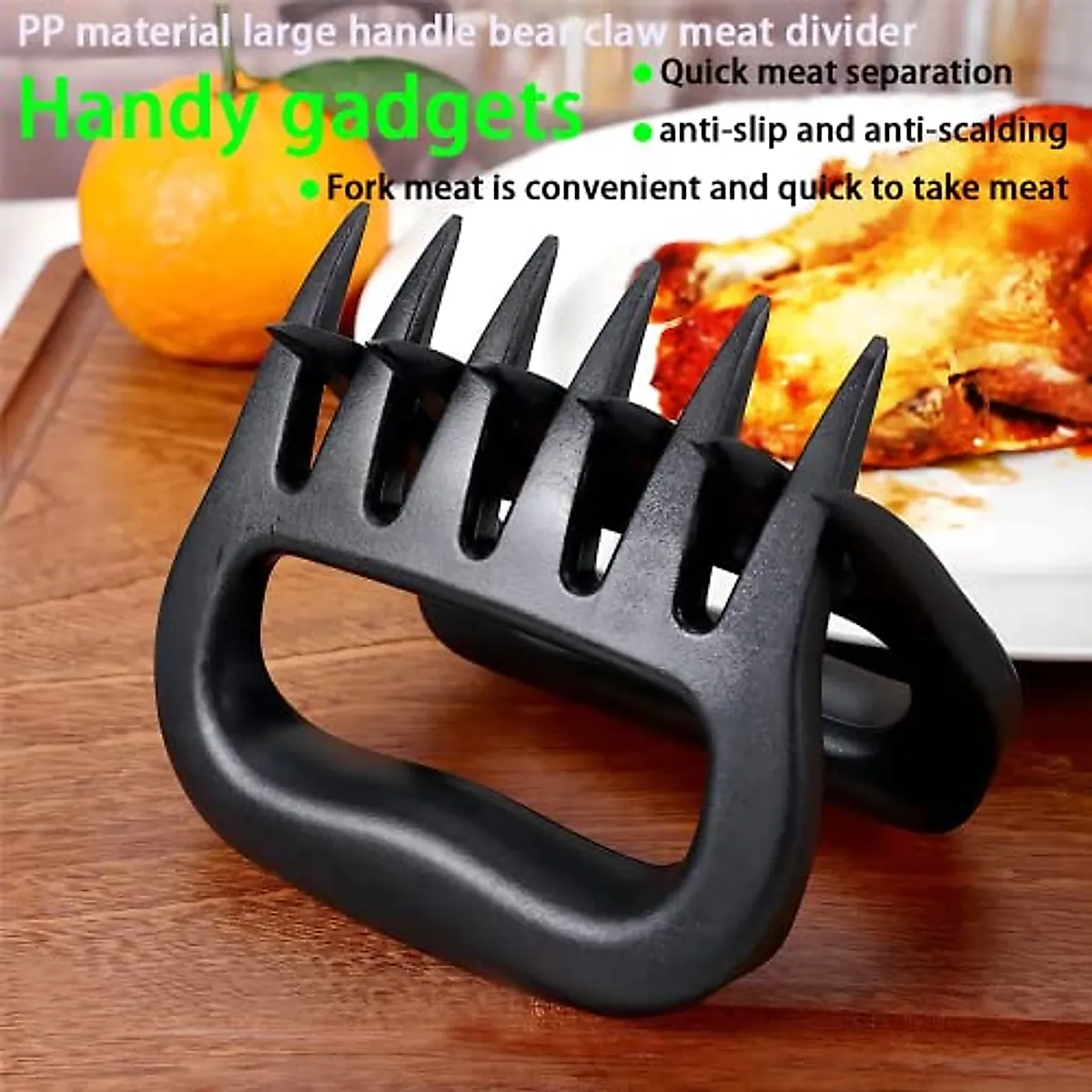 Meat Claws for Shredding，BBQ Meat Shredder Claws,Meat Claws for Shredding Pulled Pork, Chicken, Turkey, and Beef- Handling & Carving Food，Easily Lift, Handle, Shred, and Cut Meats (light blue)