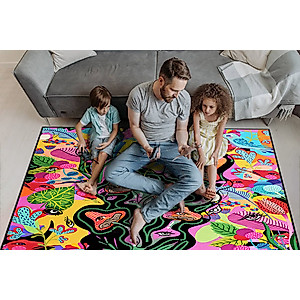 Somiso Area Rug Aesthetic Yoga Constellation Decor Rugs Floor mat Carpet Non Slip Durable Rugs for Bedroom Living Room Aesthetic (39"x59")