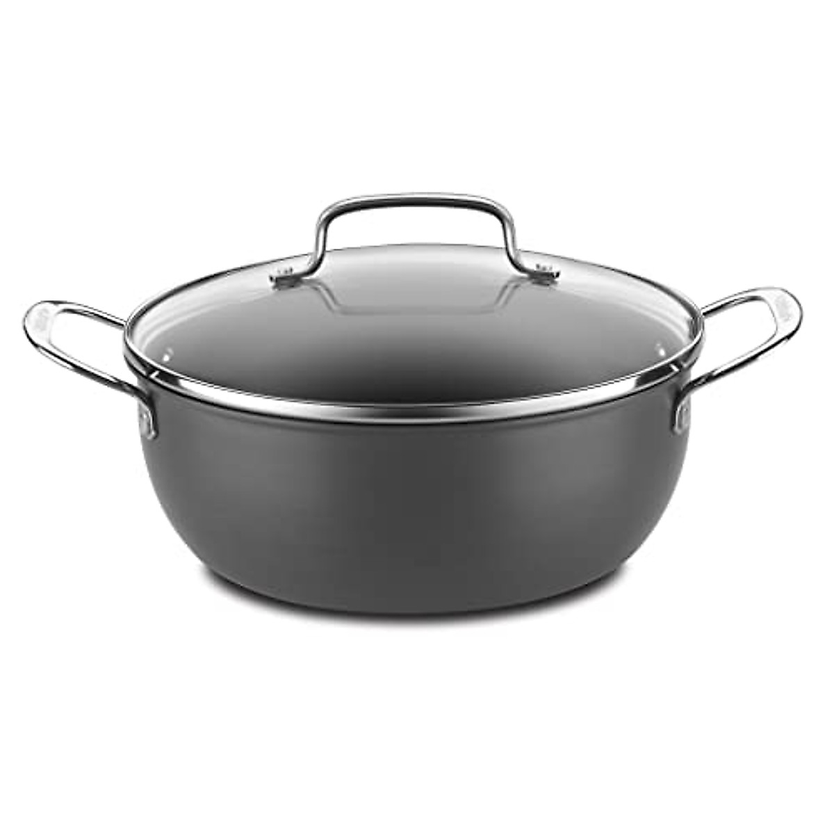 Cuisinart 650-26CP Chef's Classic 5-Quart Chili Pot with Cover Nonstick-Hard-Anodized, Black