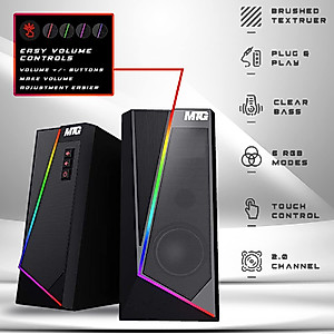 Computer Desktop PC,Intel Core i5-6500, TechMagnet Siwa 6, New MTG 27 Inch Monitor, 16GB RAM, 240GB SSD + 2TB HDD, 1GB Graphic Card, RGB Keyboard Mouse and Speaker, Webcam, WiFi, Win 10 Pro (Renewed)