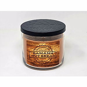 Banana Nut Bread Candle ~ All Natural Premium Soy Wax & Highly Scented by S&M Candle Factory (16oz Mason)