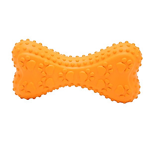 COSMICROWAVE Dog Chew Toy, Dog Toothbrush Dental Chew Bone Toy, Dog Chew Toys Indestructible, Bone Shape Rubber Safe Eco Friendly Teeth Cleaning Retraining Bad Behavior Pet Teething Toy