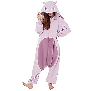 Mewtwo Pokemon Kigurumi Onesie (Adult One Size Fits All) Purple