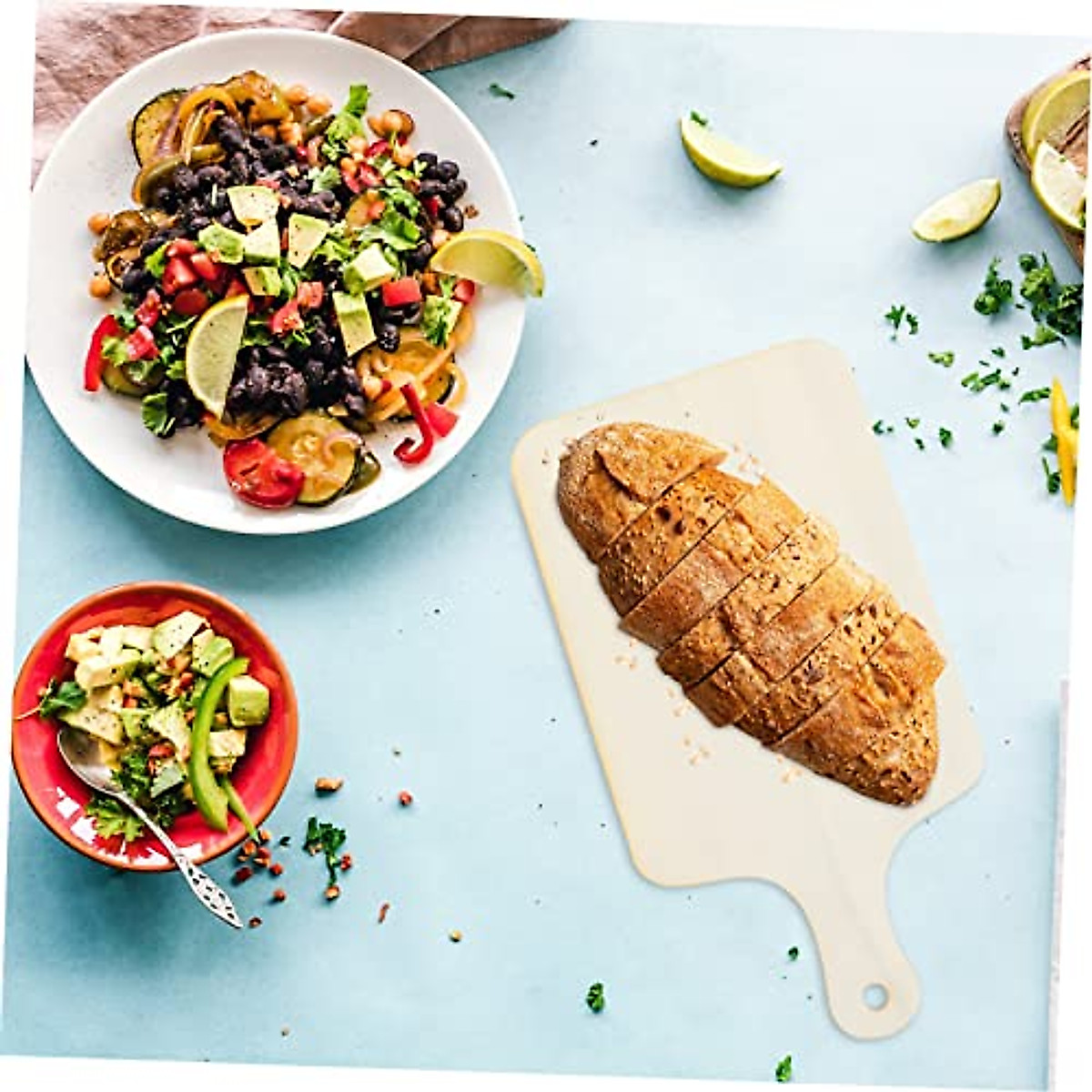 EXCEART 4 Pcs DIY Tray Large Wood Tray Bread Cutting Board Cake Spatula Potato Chopping Board Chopping Board Tray for Kitchen Wooden Serving Wooden Bread Tray Photography Prop Breadboard