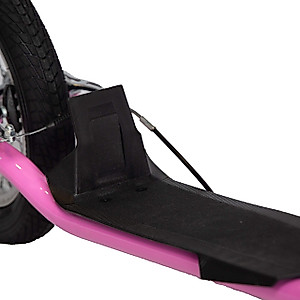 KNUS Scooter for Youth and Adults-16-Inch Front Wheel,12-Inch Rear Wheel/Front and Rear Caliper Brakes/Pink…