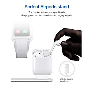 Bestand 3 in 1 Stand Holder for iPhone Mobile Phone iWatch Apple Watch and Charging Stand Station for Airpods Only (Patented, Airpods Charging Case Not Included)