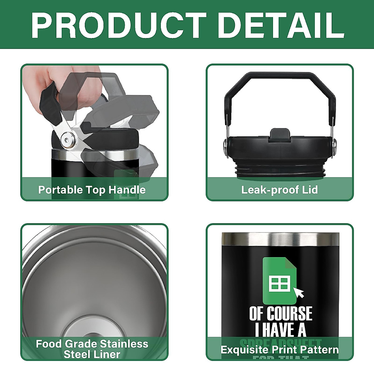 thmasamwr 30oz Excel Tumbler, Spreadsheet Coffee Mug, Relax I Have A Spreadsheet For That Mug for Accountant, CPA, Coworker, Funny Spreadsheet Excel Gifts for Men Women