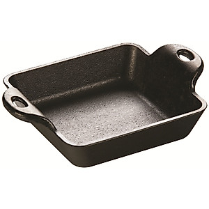 Lodge Heat Enhanced and Seasoned Cast Iron Mini Server, Square, 10-Ounce