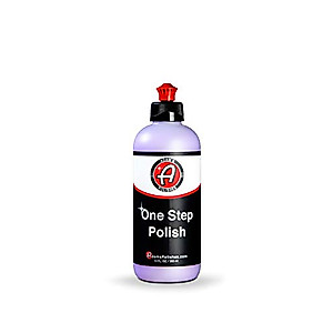 Adam's One Step Polish 12oz - Safe for Clear Coat, Single Stage, or Lacquer Paint - Increased Cut & Finishing, Body Shop Safe - Easy Application and Removal, Excellent Shine