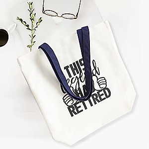 Retirement Bags Funny for Men - The Legend Has Retired Tote Bag Reusable Eco-Friendly Funny Shopping Travelling Canvas Bag for Dad Him Coworker Male Colleague Husband Retirement Party Gift