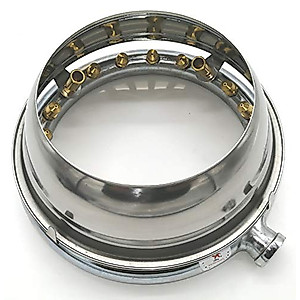 9 Inch High-powered Jet Burners With Lip (Propane Gas) (20 Brass Tip Jets Burners) (120,000 Btu)