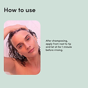 hers triple threat hydrating conditioner for damaged hair, leaves hair looking shiny and strong, color sage formula with an amino acid blend, argan, coconut, sunflower seed oil, 2 pack, 6.4oz