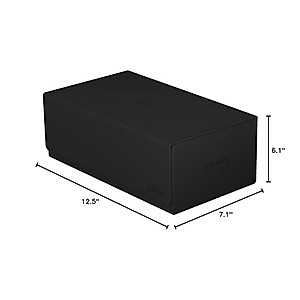 Ultimate Guard Arkhive 800+, Deck Case for 800 Double-Sleeved TCG Cards, Black, Compatible with Boulders, Magnetic Closure & Microfiber Inner Lining