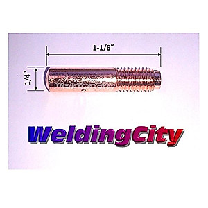 WeldingCity 25-pk MIG Welding Gun Contact Tip 000069 | 770183 (0.045") for Miller M-Series M-10/M-100, M-15/M-150, M-25, M-40 and Hobart H-series MIG Guns