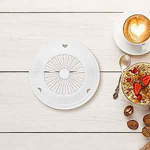 YARNOW Reusable Plastic Paper Plate Holder 10.6 inch Round BBQ Paper Plate Trays Multicolor Lightweight Plate Support Outdoor Picnic Supplies