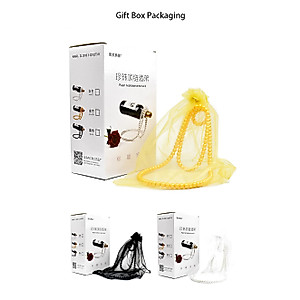 ONEYUAN Creative Pearl Necklace Wine Rack Luxury Magic Metal Resin Hanging Suspension Wine Bottle Holder Rack Home Desktop Decoration (Color : White)