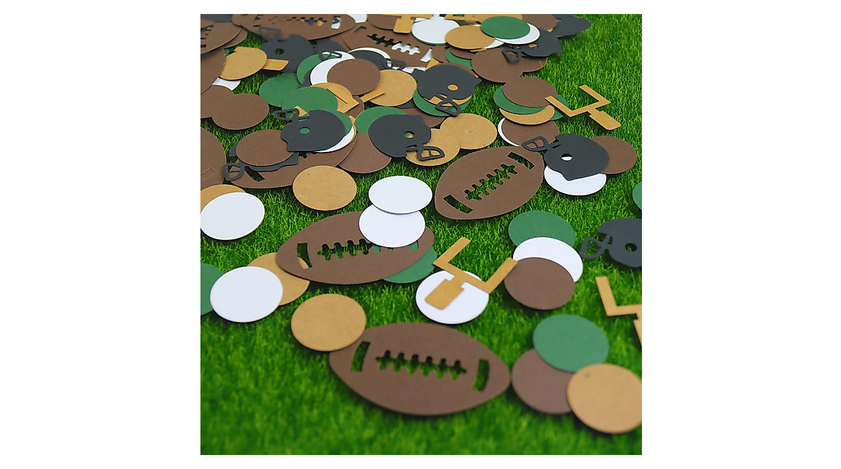 220 Pieces Football Confetti for Birthday Party | Soccer & Sports Decor