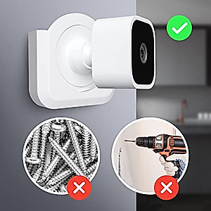 Blink Mini Camera Adhesive Wall Mount Bracket, Strong Adhesive Durable Camera Mount Stand for Blink Mini Indoor Camera, No Drill, No Screws, Decorate Damage-Free, Easy to Install (2 Pack)