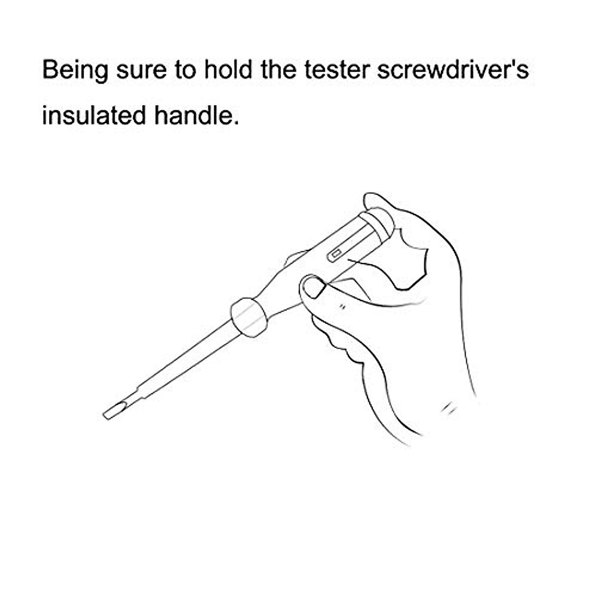 uxcell Voltage Tester AC 100-500V with 3mm Slotted Screwdriver with Clip for Circuit Test, Orange, Pack of 2