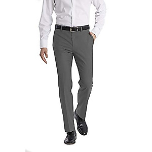 Calvin Klein Men's Modern Fit Dress Pant, Medium Grey, 32W x 30L