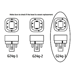 Bluex Bulbs - 2 Pack 18 Watt Double Tube Bulbs 3500K Direct Generic Replacement for PLC Panasonic FDS18E35/4 18W 3500K Warm White, 4 Pin G24q-2 Base, Compact Fluorescent Light Bulbs CFL (4100K, 18W)