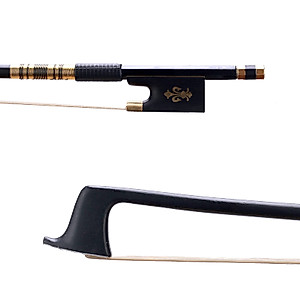 AMZZ 4/4 Professional Carbon Fiber Violin Bow - Performance Grade Violin Accessory for Violinists and Fiddlers of All Skill Levels (Carbon Fiber Bow 4/4 Size)