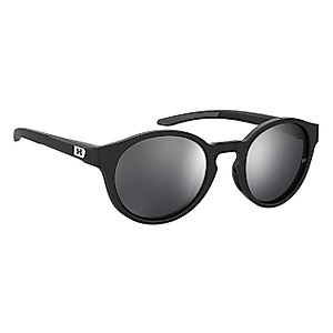 Under Armour Men's Male Sunglass Style UA 0006/S Round, Matte Black Silver/Silver Mirrored, 52mm, 22mm