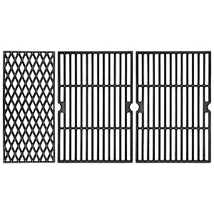 Uniflasy Cast Iron Cooking Grates for Dyna-Glo 5-Burner Gas Grill DGH474CRP DGH474CRP-D DGH483CRP DGH483CRP-D DGH485CRP DGH485CRP-D,70-01-911 Grill Grid Replacement Part for Dyna Glo 5 Burner Grill