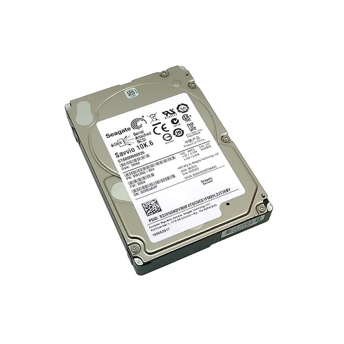 Seagate Bulk ST600MM0026 Savvio 10K.6 SAS 6Gbs 600GB