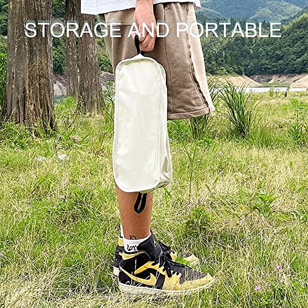 Outdoor Camping Chair, Beach Chairs for Adults, Portable Lightweight Folding Camp Chairs, Profile Folding Chair for Outdoor Camp Travel Picnic Hiking Backpacking (2)